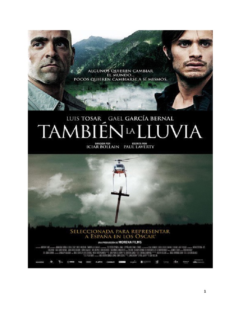 Ficha También la lluvia 1A Alumnos | PDF