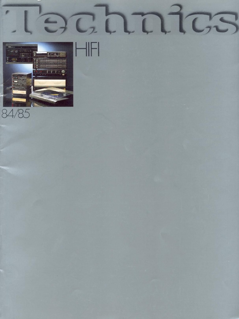 Technics Hifi 84-85 | PDF