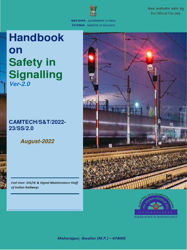 Handbook On Safety in Signalling Ver - 2 | PDF | Electromagnetism ...