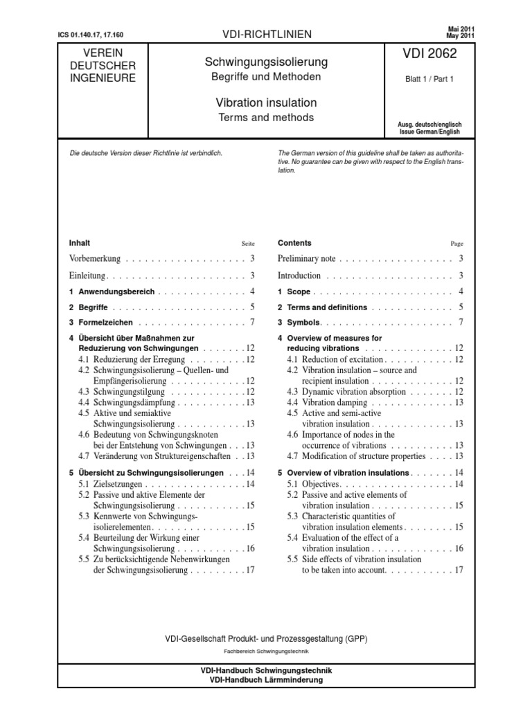 Vdi2062 Part 1 | PDF