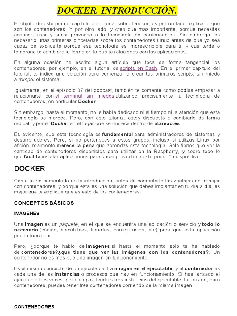 Introducción a Docker y Contenedores | PDF