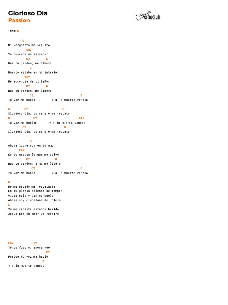 Passion - Glorioso Día G | PDF