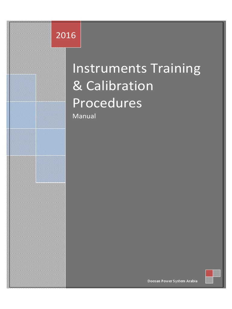 Calibration Procedures for Power Instruments | PDF | Flow Measurement ...