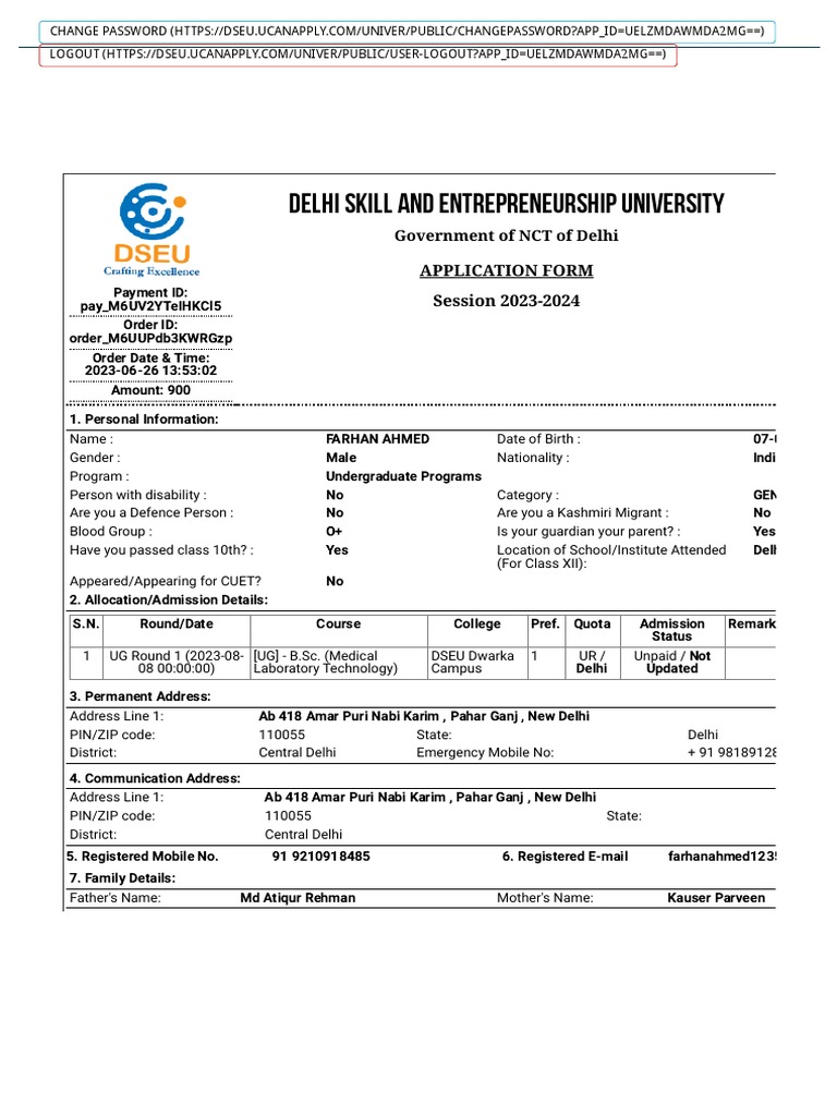 Delhi Skill and Entrepreneurship University | PDF