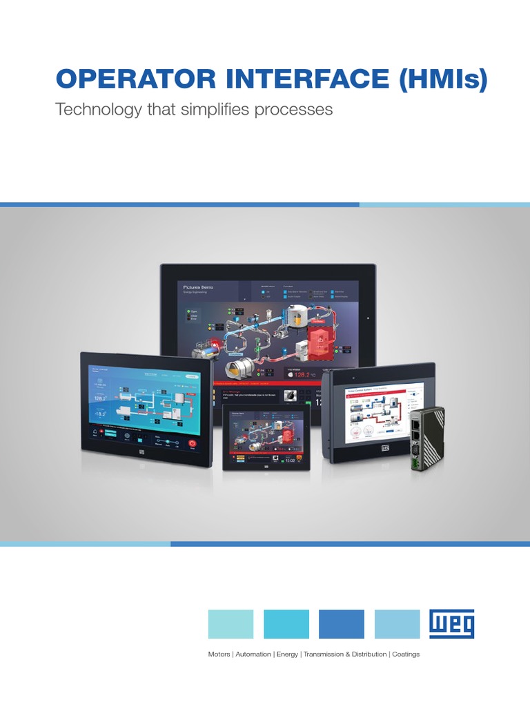 WEG IHM Brochure 50125293 en | PDF | Programmable Logic Controller | User Interface