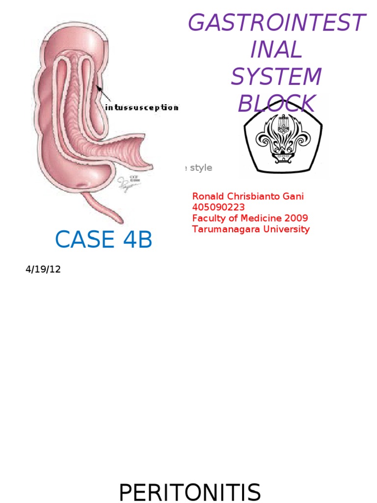 Peritonitis | PDF | Gastrointestinal Tract | Infection