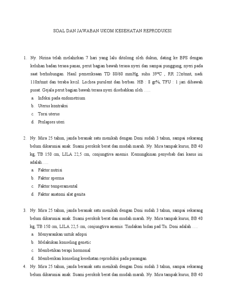 To Kespro KB - Soal | PDF