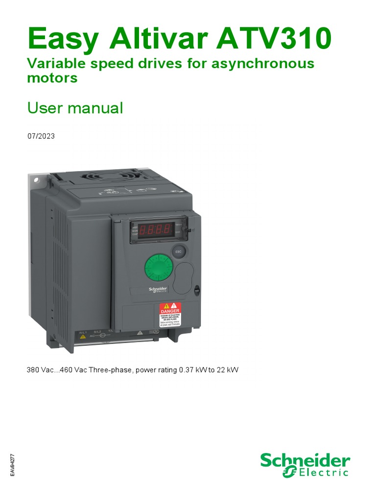 ATV310 User Manual Overview | PDF | Computer Security | Security
