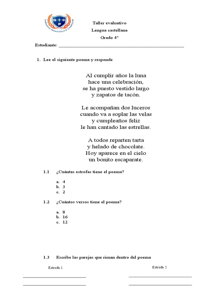 Estrofa 1 Estrofa 2 | PDF