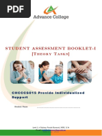 CHCAGE013 Student Assessment Booklet V1.1.v1.0 | PDF | Health Care ...