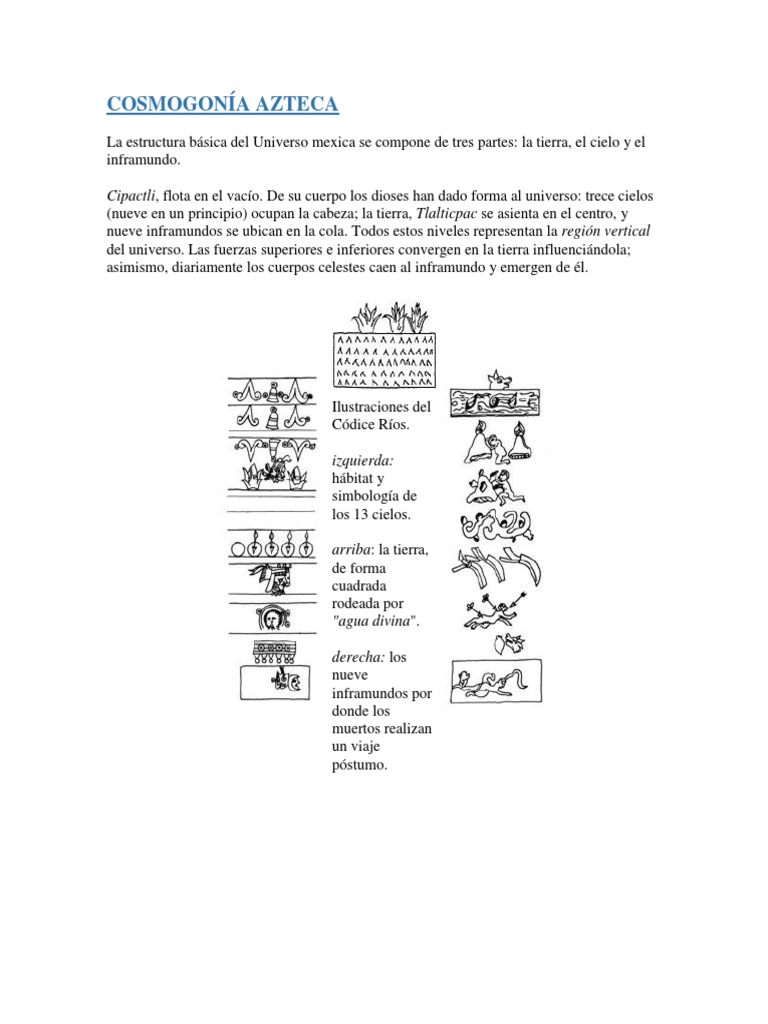 Cosmogonía Azteca | PDF