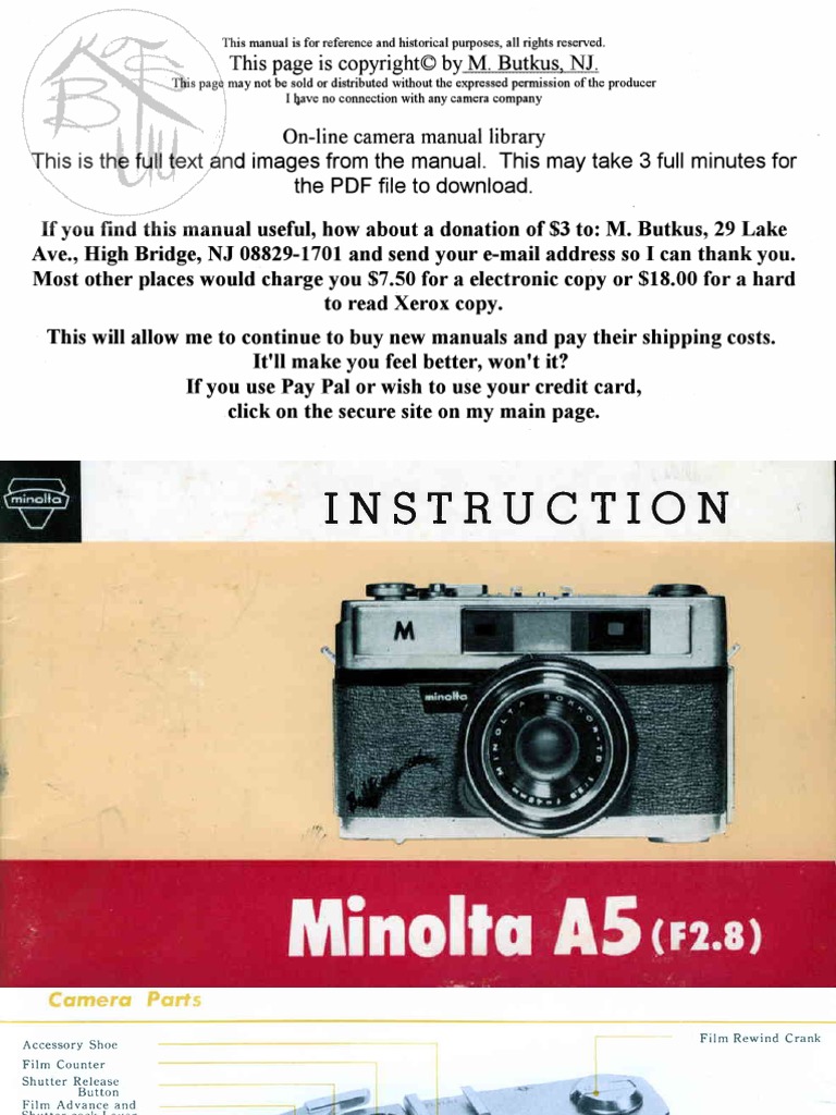 Minolta A5 | PDF