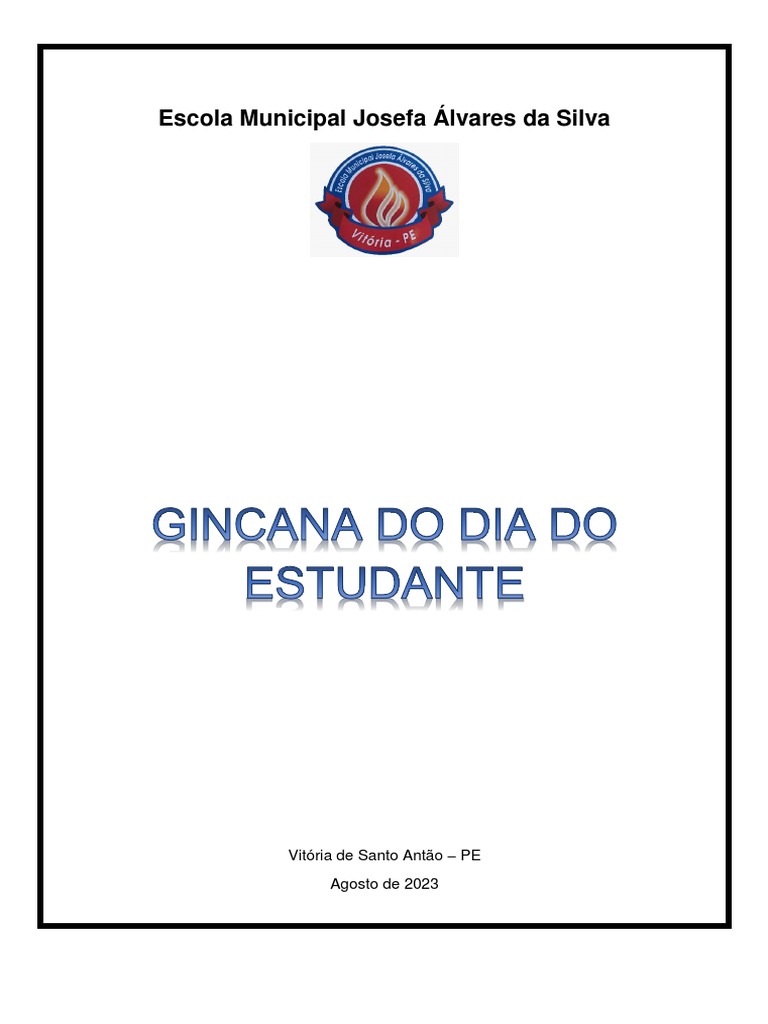 Gincana - Dia Do Estudante | PDF