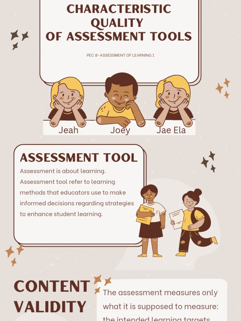 Characteristics of Quality Assessment Tools | PDF | Self-Improvement