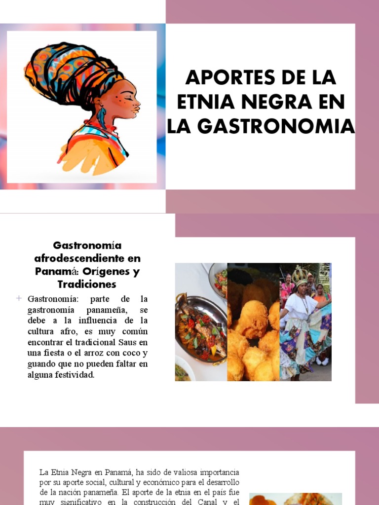 Aportes De La Etnia Negra En Gastronomía Pdf Mariscos Alimentos