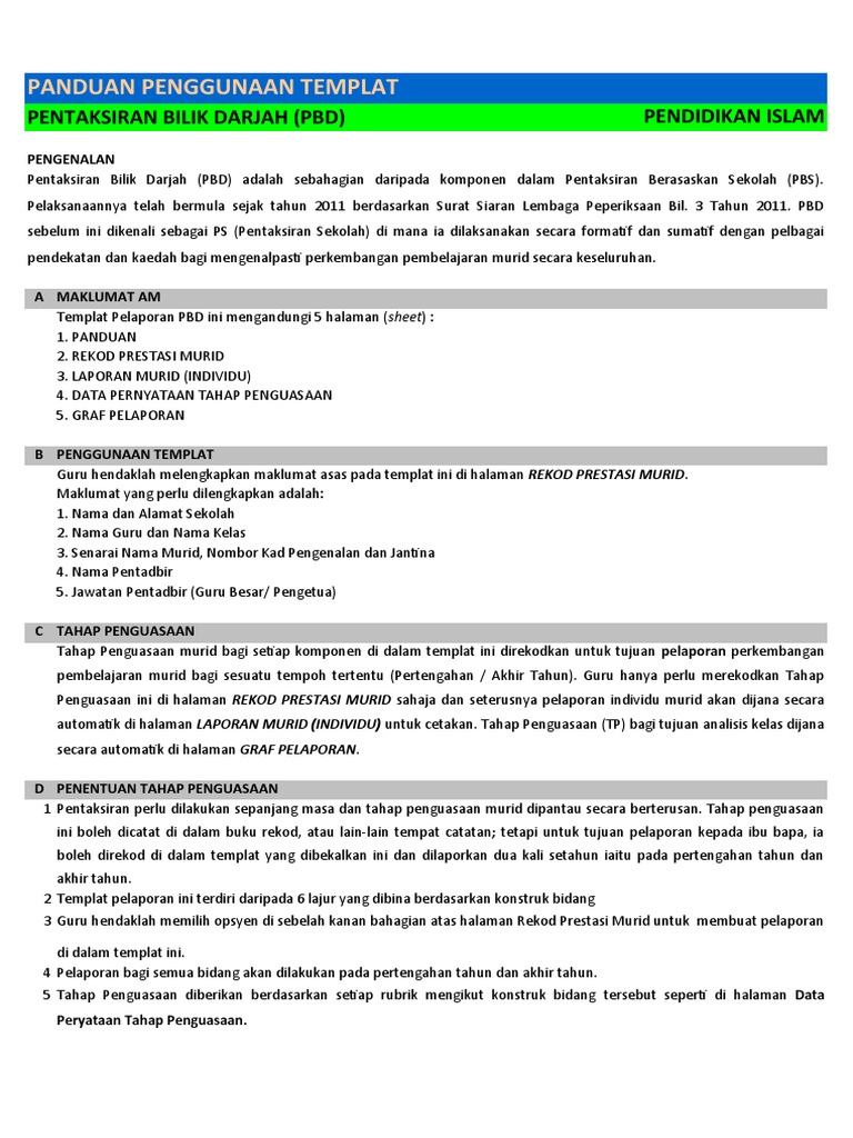 Rekod Transit PBD Pislam Tahun 2c | PDF