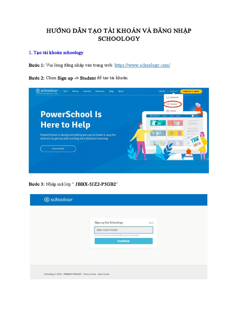 HƯỚNG DẪN SỬ DỤNG SCHOOLOGY | PDF