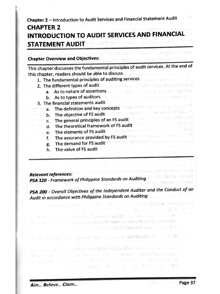 Chapter 2 Auditing Concept | PDF