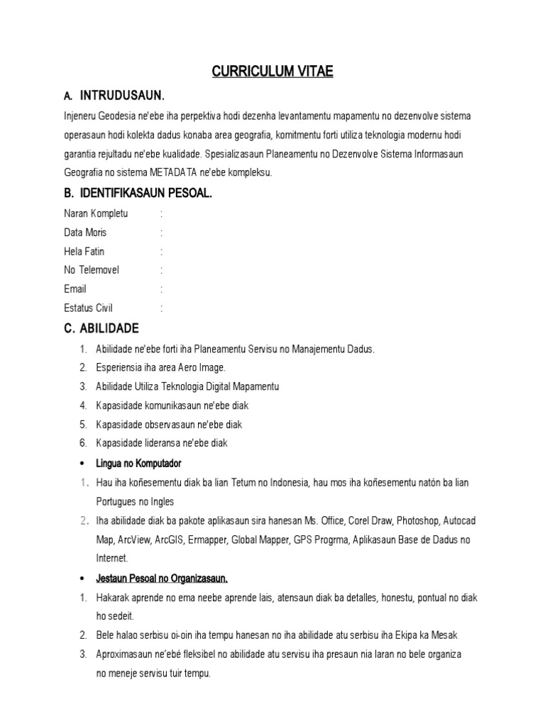 Versaun Tetum | PDF