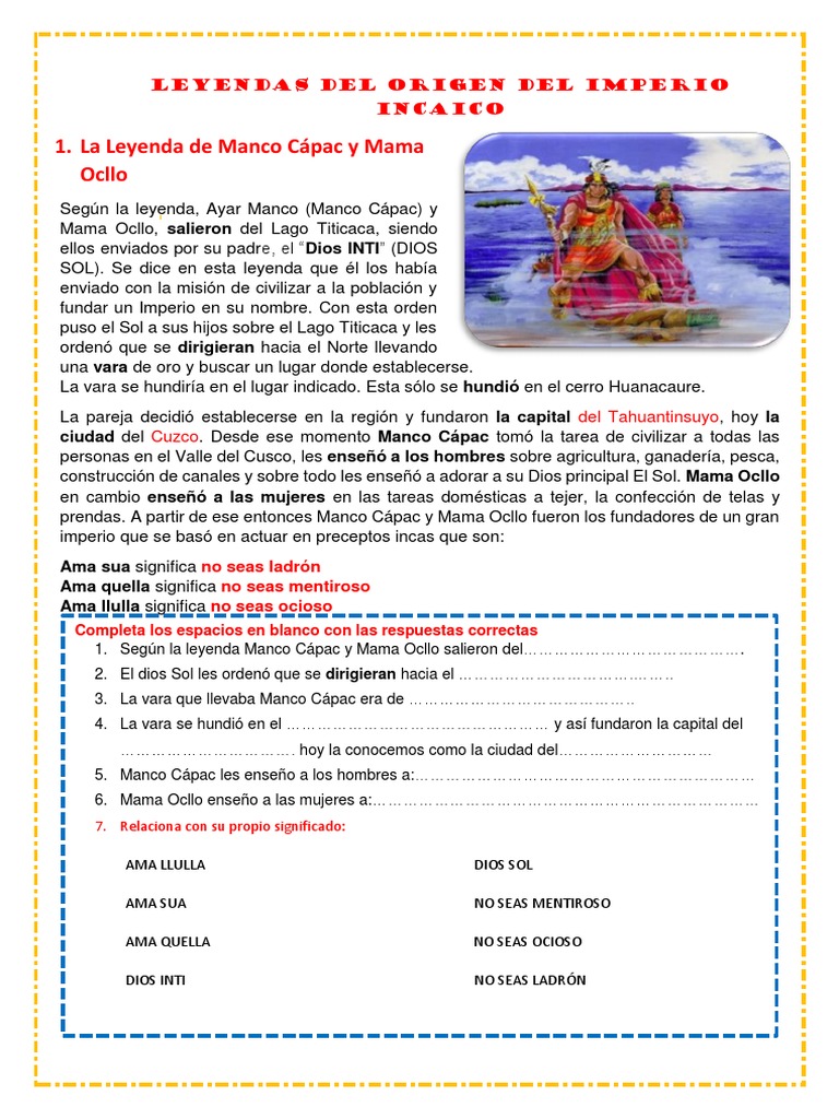 Leyenda Manco Capac | PDF