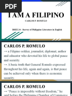 Life and Works of Carlos P Romulo | PDF | Philippines