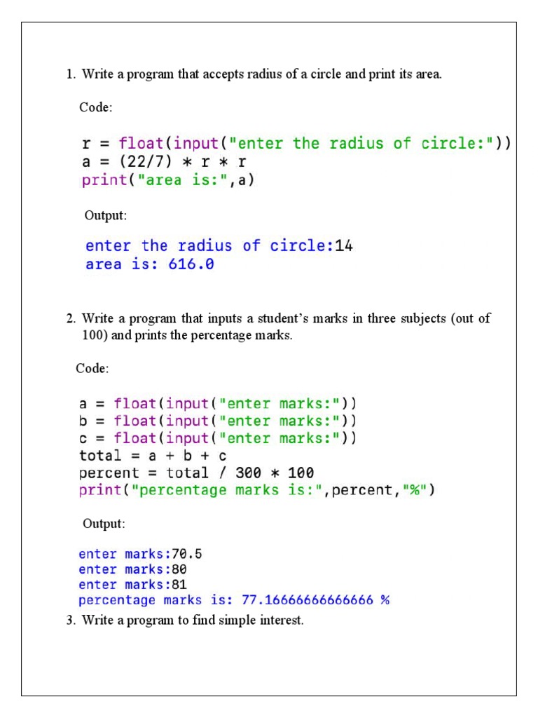 Computer Practical | PDF