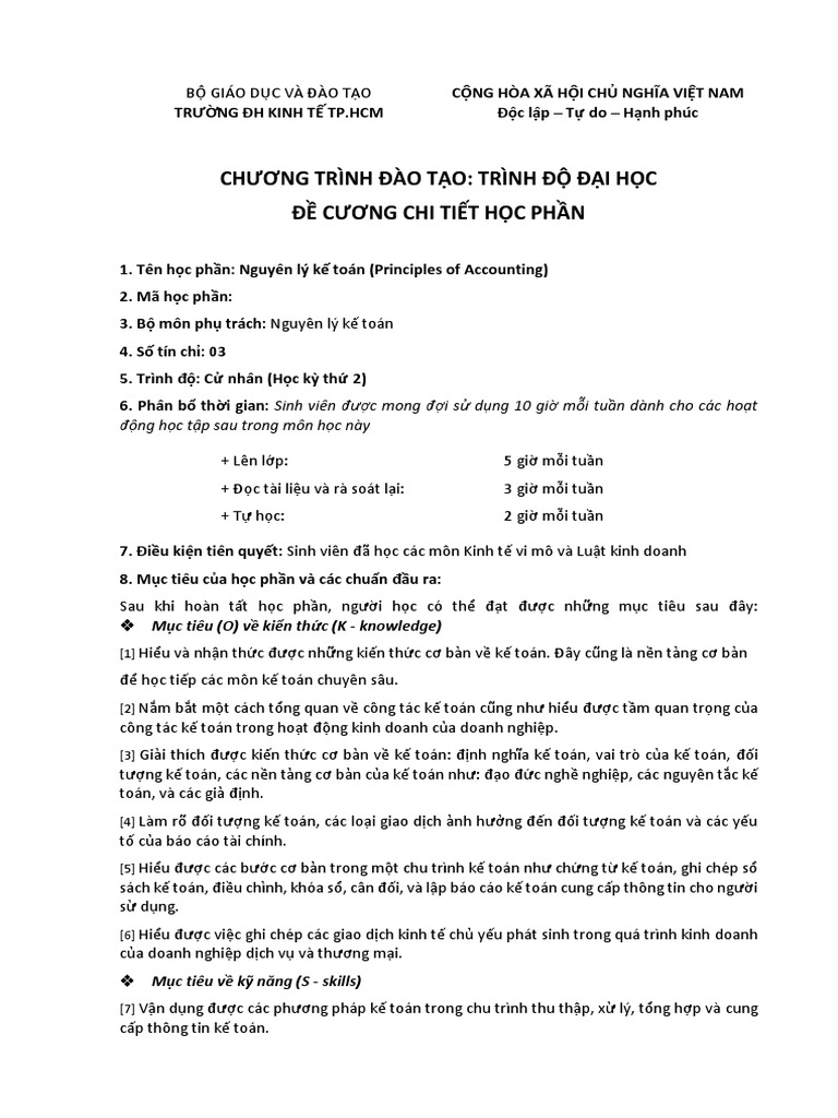 DCCT Nguyen Ly Ke Toan 2022 | PDF