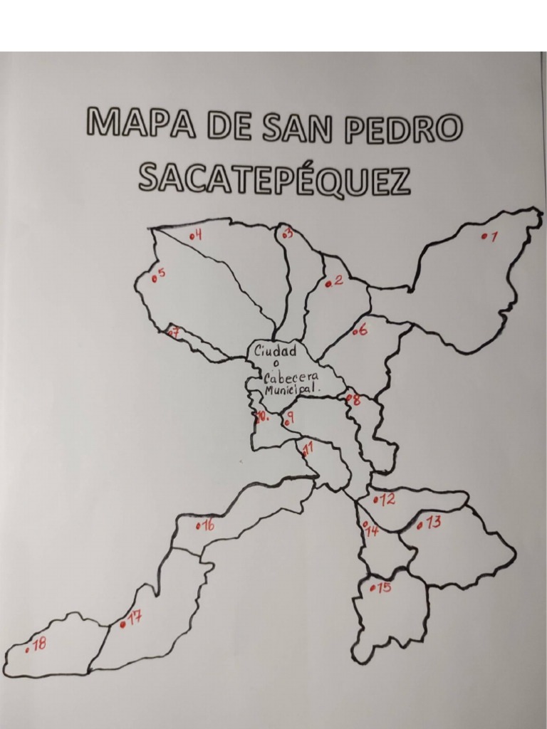 Mapa de San Pedro Sacatepéquez | PDF