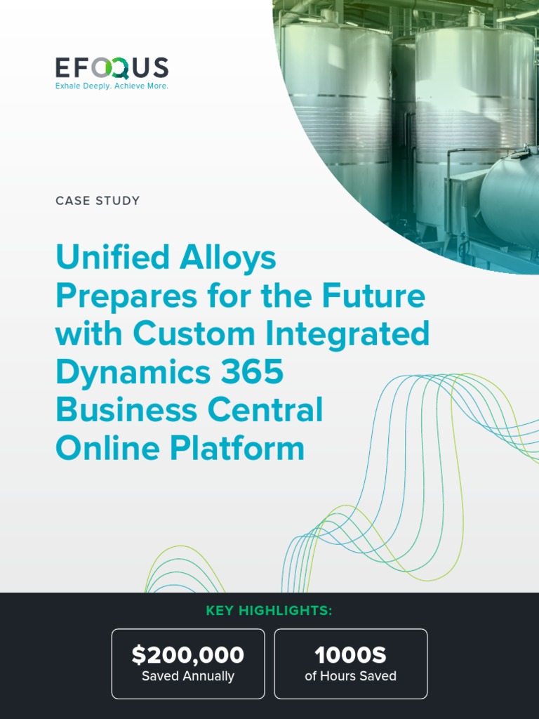 EFOQUS Unified Alloys Case Study | PDF