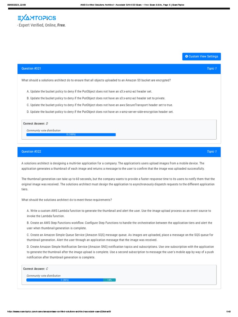 Associate SAA-C03-ENG-05 | PDF