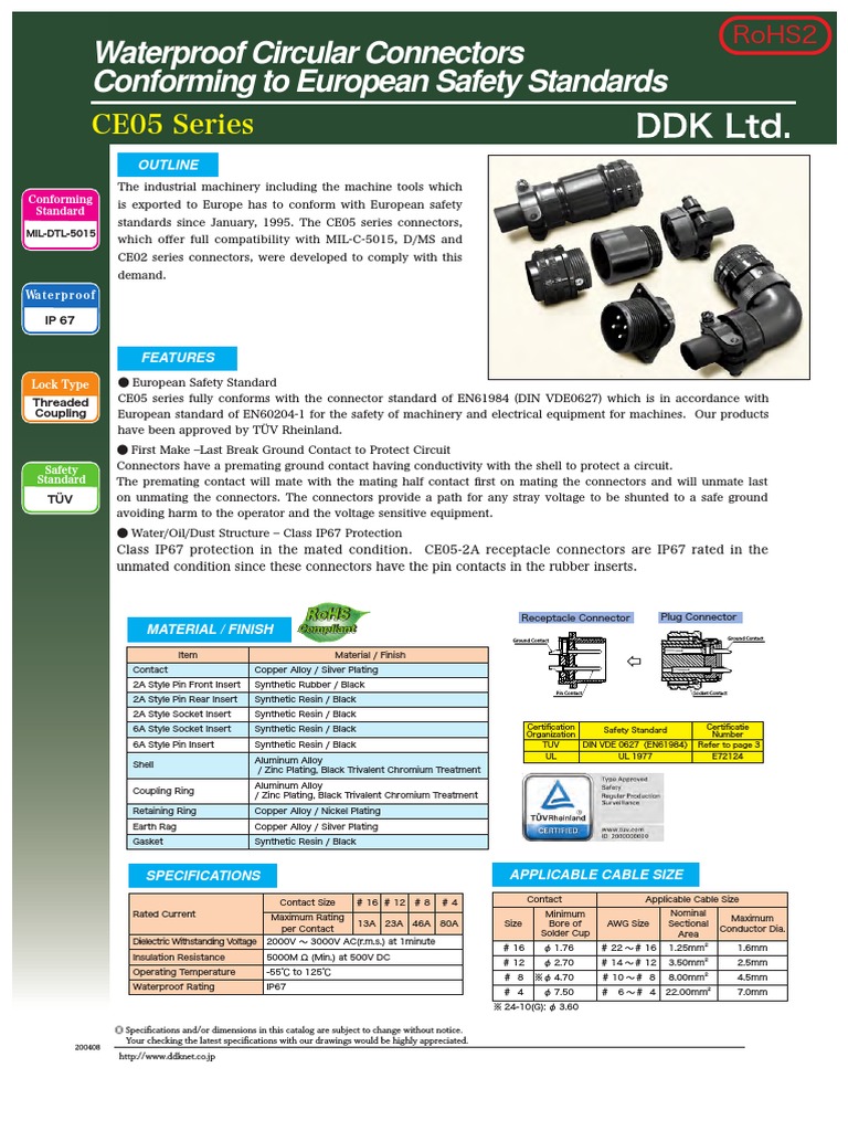 DDK - CE05 Series | PDF