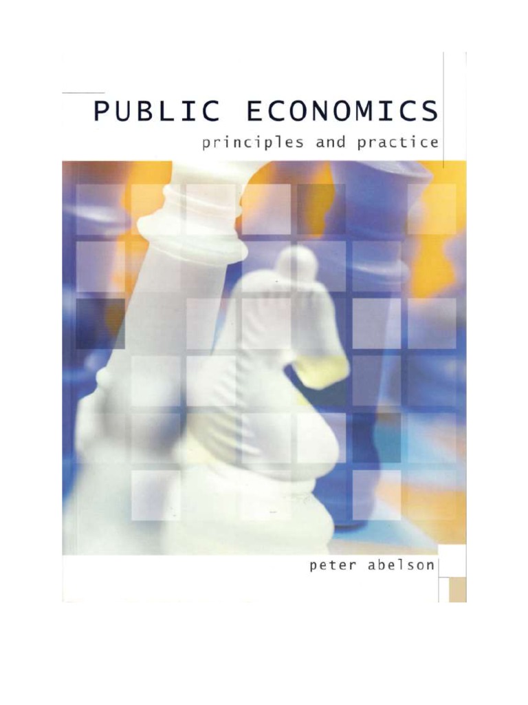 Public Economics Principles and Practice Book by Peter Abelson | PDF