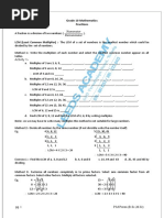 Grade 7 Mathematics Notes | PDF | Ratio | Multiplication