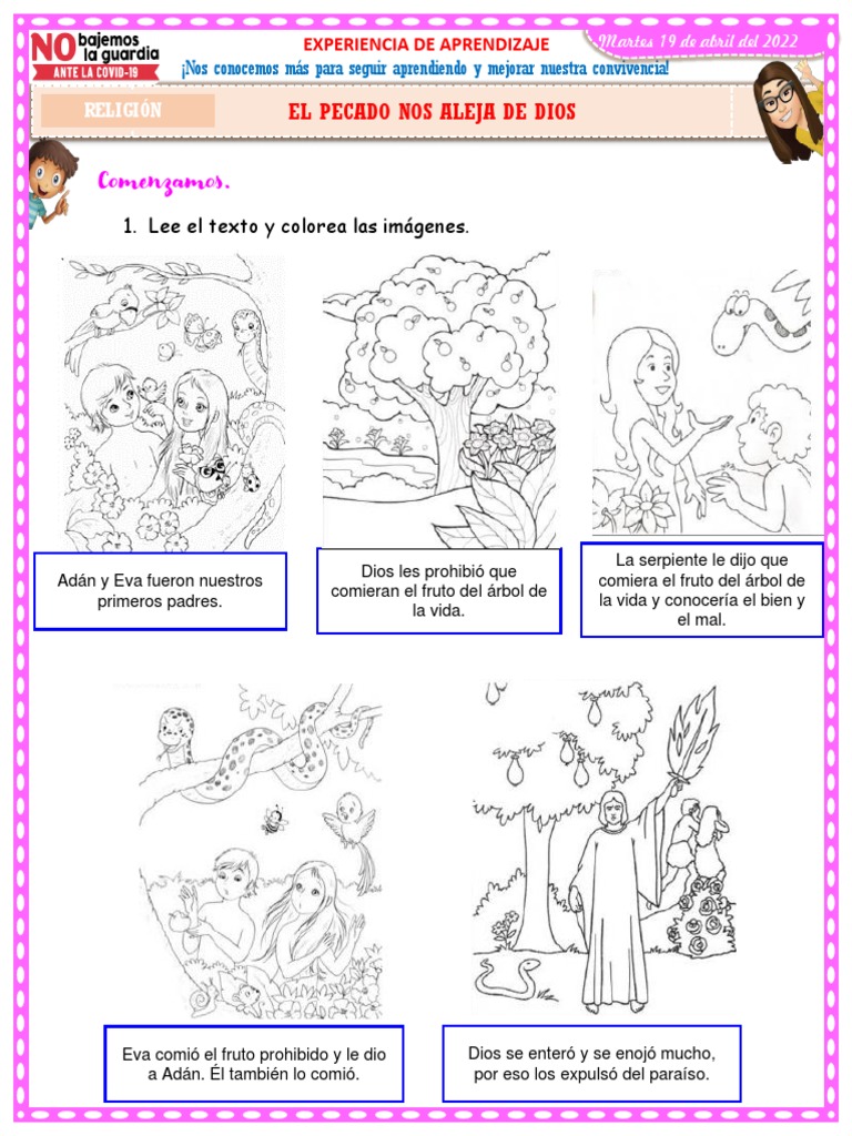 d2 a2 Ficha El Pecado Nos Aleja de Dios | PDF