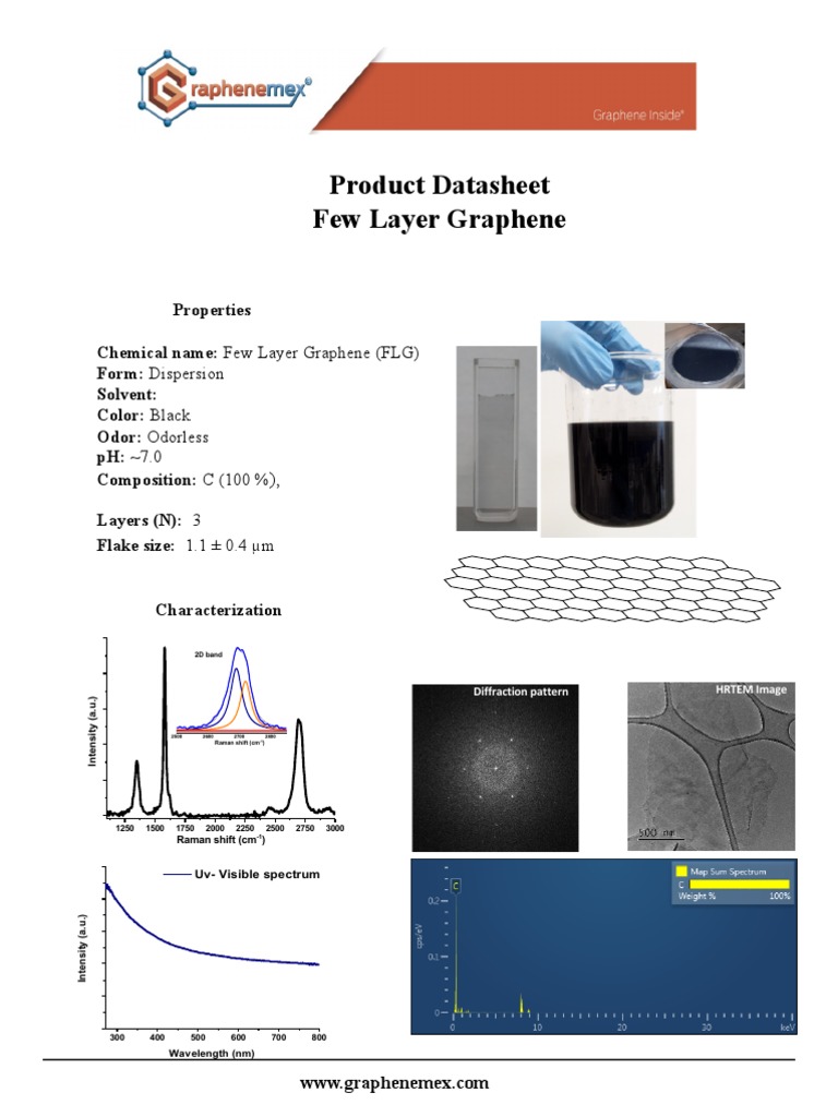 Data Sheet Few Layers Graphene | PDF