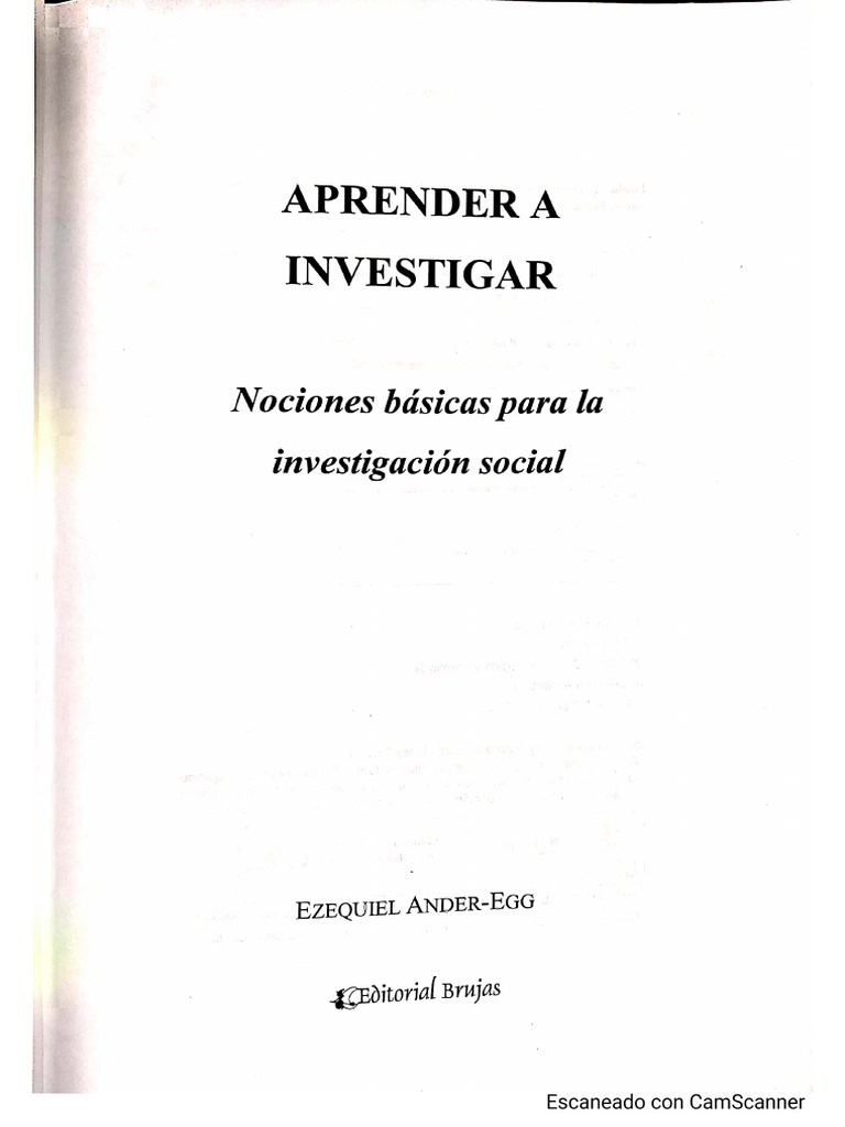 1 Ander Egg. Cap. 1 Cualidades y Aptitudes para La Investigación Social | PDF