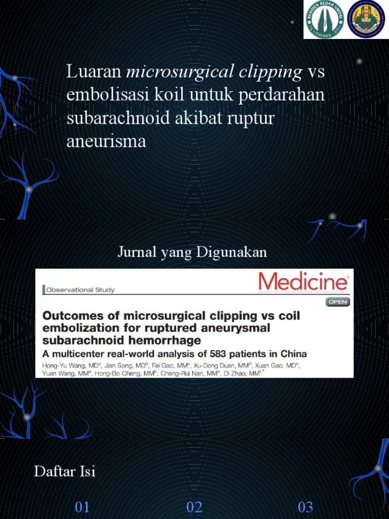Jurnal Luaran Microsurgical Clipping Vs Embolisasi Koil Untuk ...