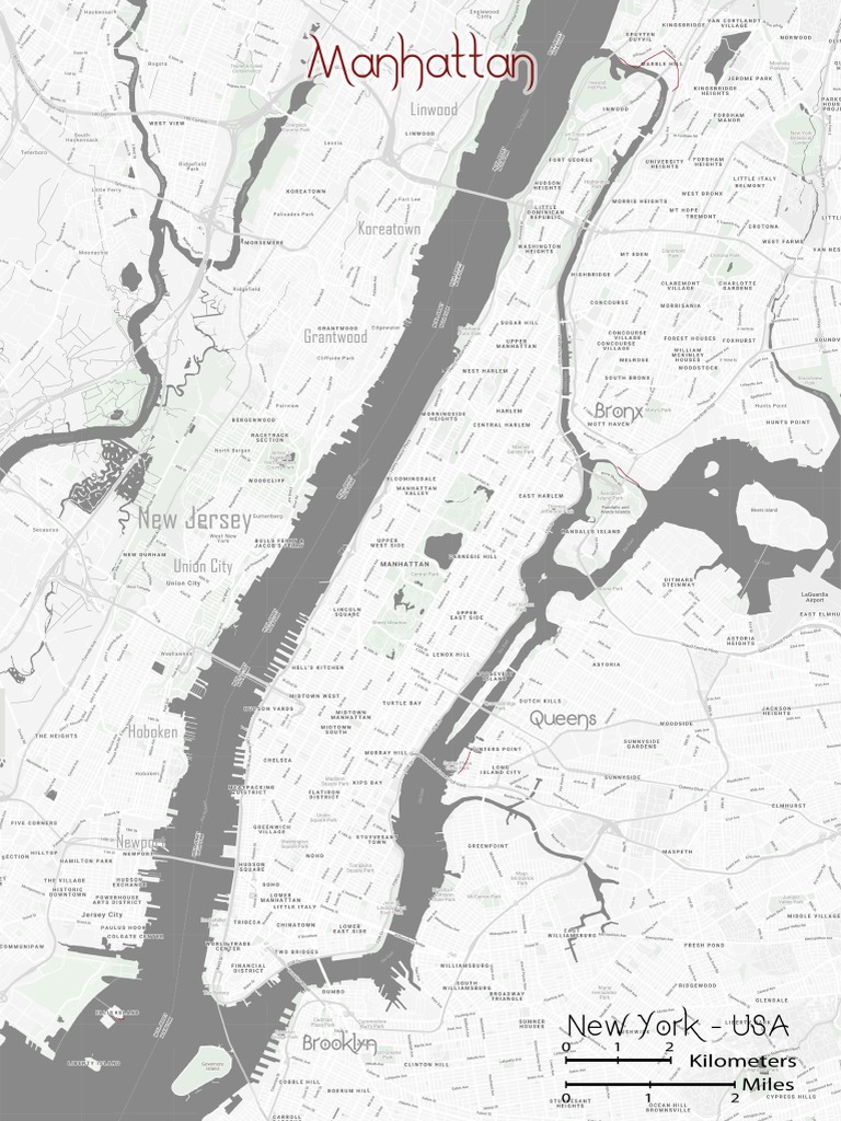 Map of Manhattan | PDF