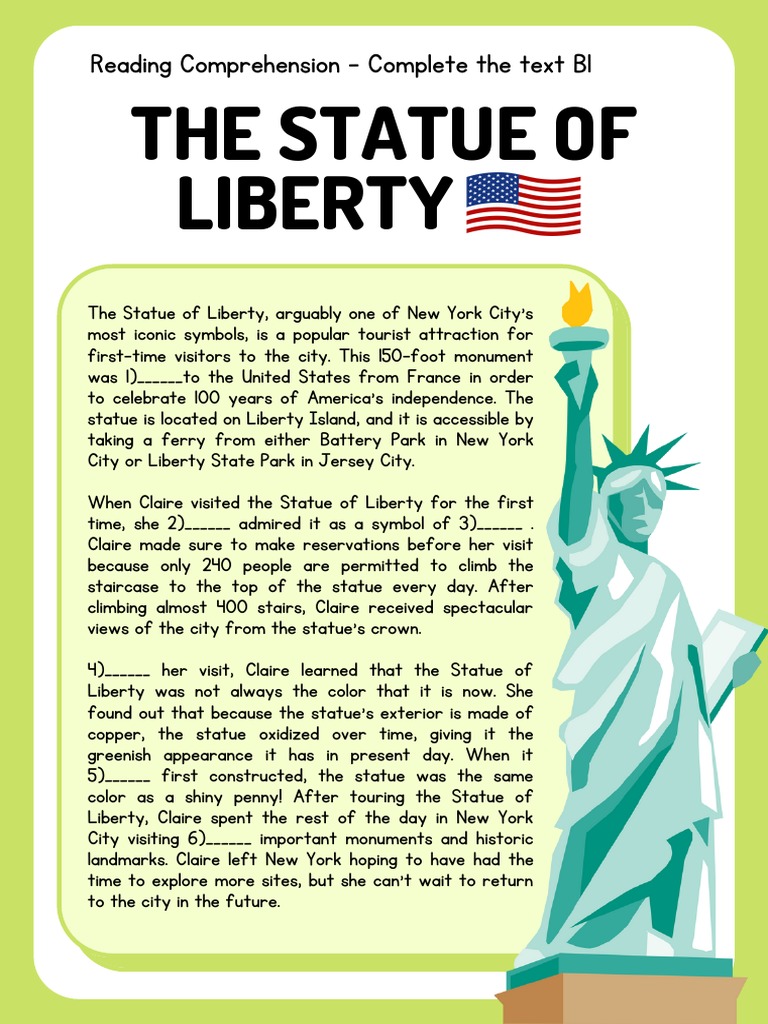 Reading Comprehension - Complete The Text B1 | PDF