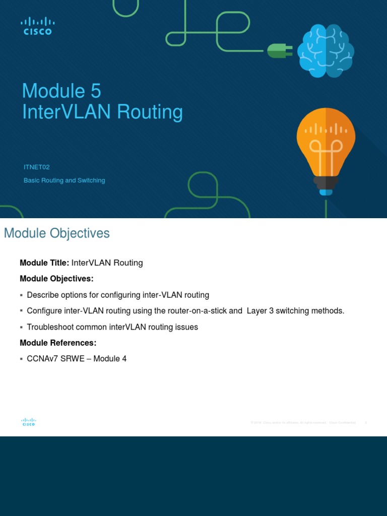 ITNET02 Module 05 InterVLAN Routing | PDF