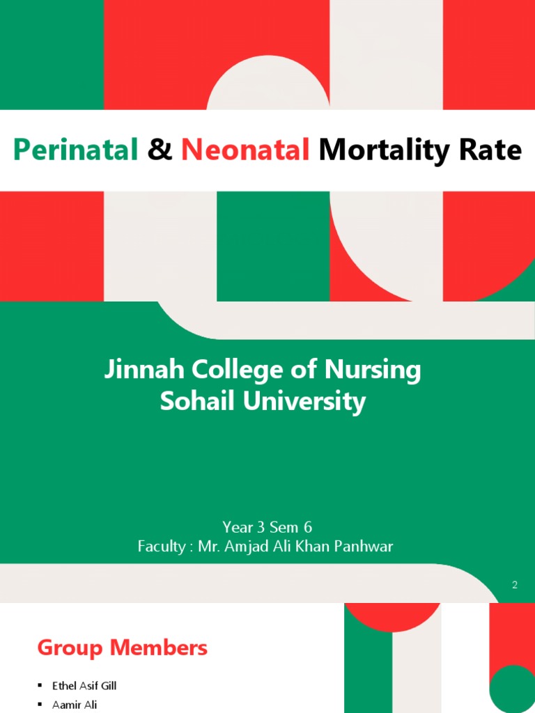 Perinatal & Neonatal Mortality Rate | PDF | Infant Mortality | Prenatal ...