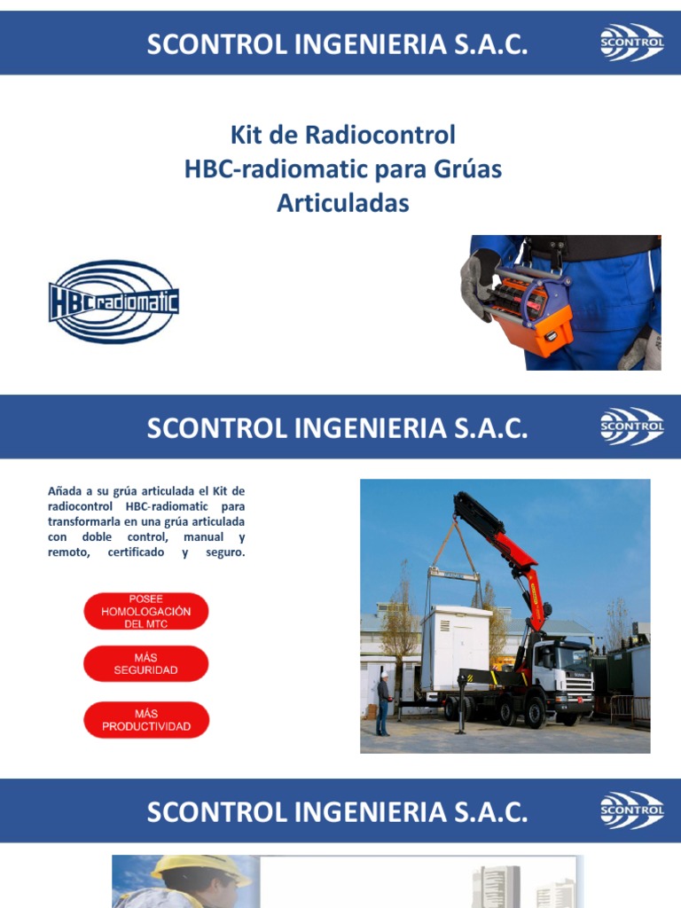 Presentacion - Kit de Radiocontrol para Gruas Articuladas | PDF