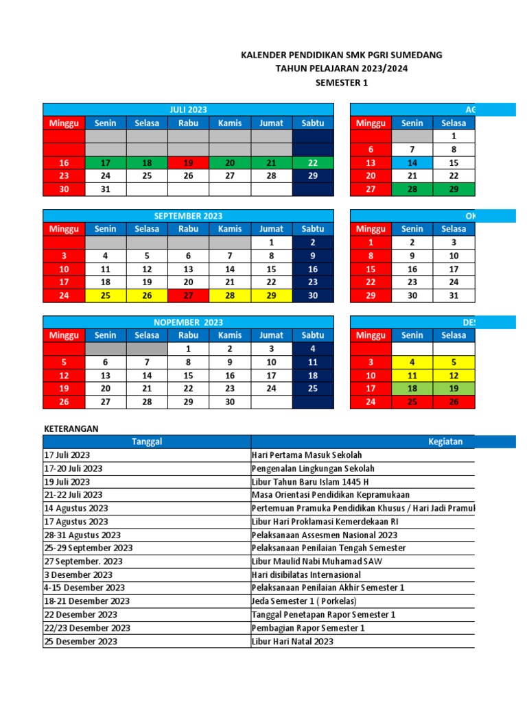 Kalender Pendidikan | PDF