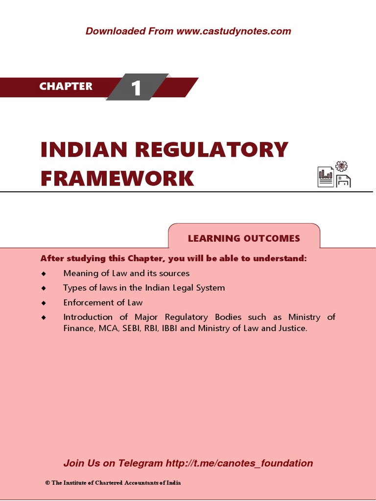 CA Foundation Paper 2 Business Law Study Material New Syllabus ...