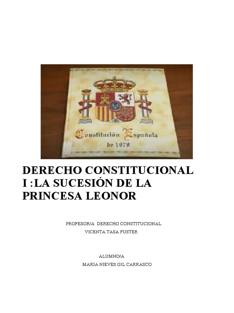 Trabajo Consti 6 | PDF | Derecho