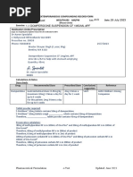 Extemporaneous Preparation Worksheet | PDF | Tablet (Pharmacy) | Drugs