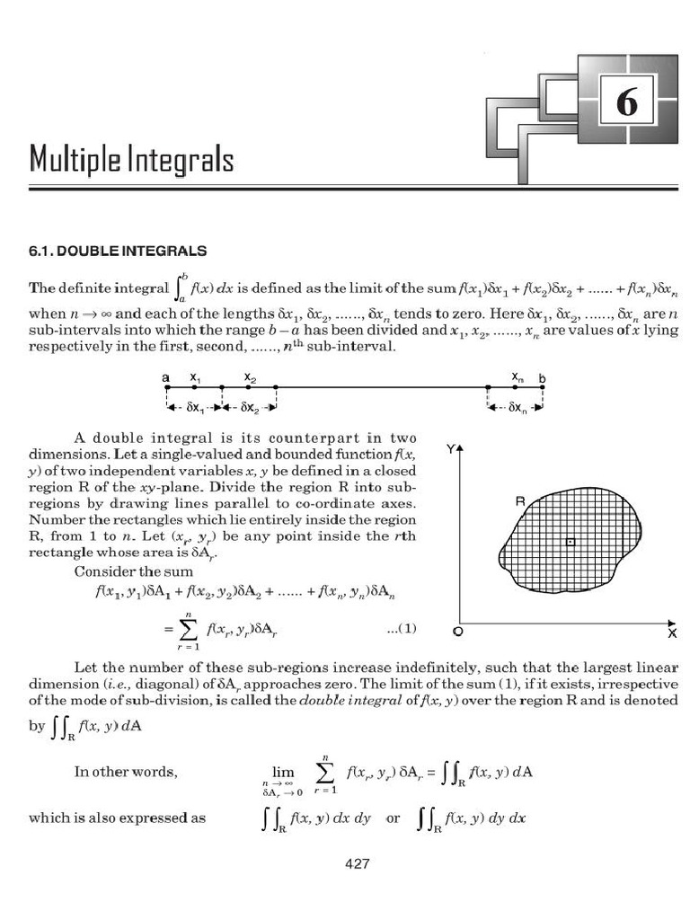 Ch6 Multiple Integrals | PDF