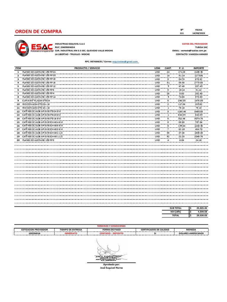 Oc - Tubisa Esac | PDF