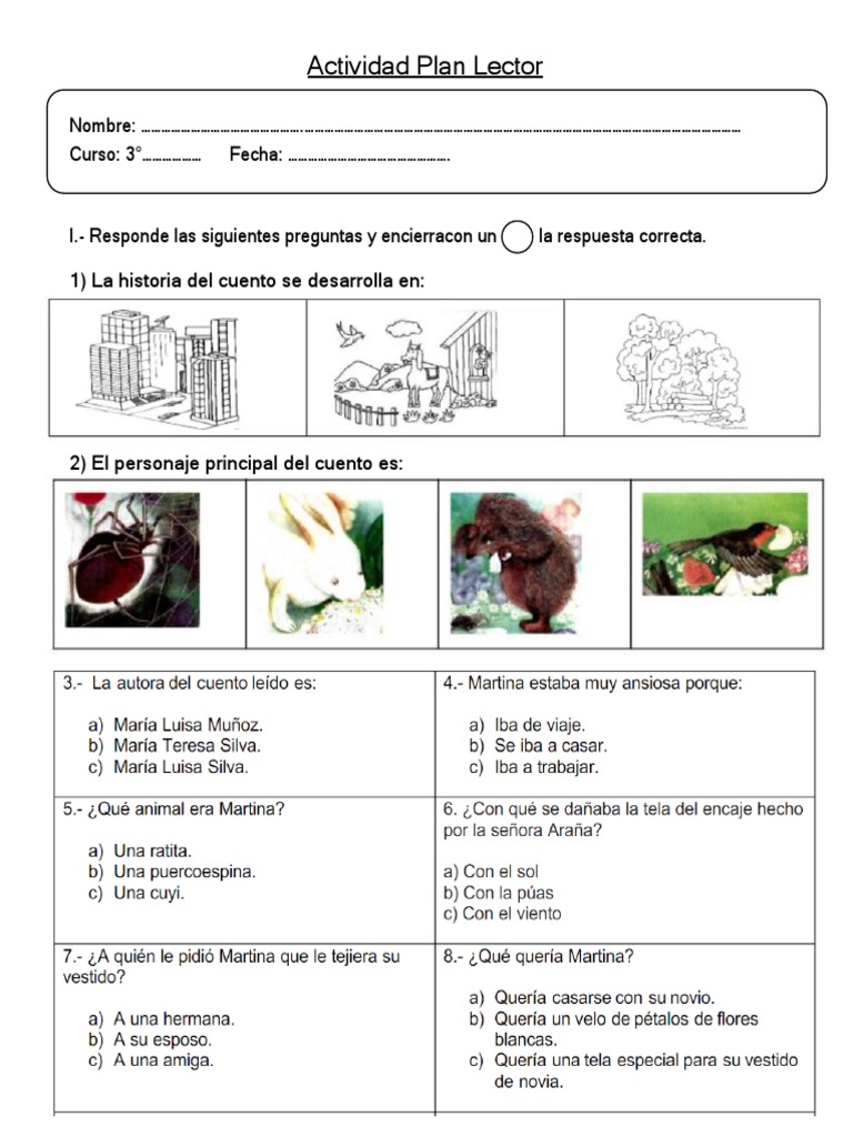 ACTIVIDAD 3° EL PROBLEMA DE MARTINA | PDF