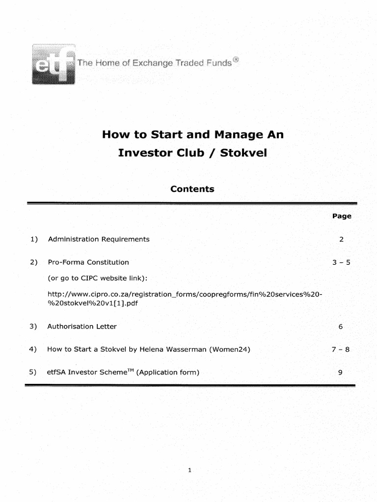 Stokvels Explan | PDF